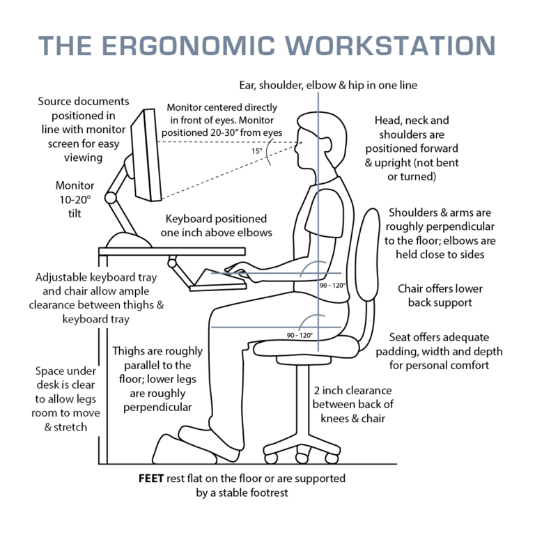The Ergonomic Workstation & Desk Ergonomics - PTandMe