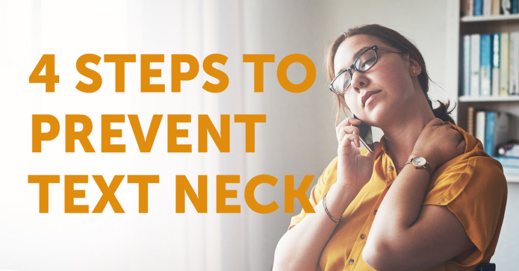 Prevent neck pain in 4 easy steps: Text neck - PTandMe